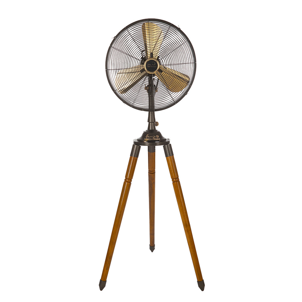 Elegant Tripod Pedestal Wooden Fan – Premium Cooling